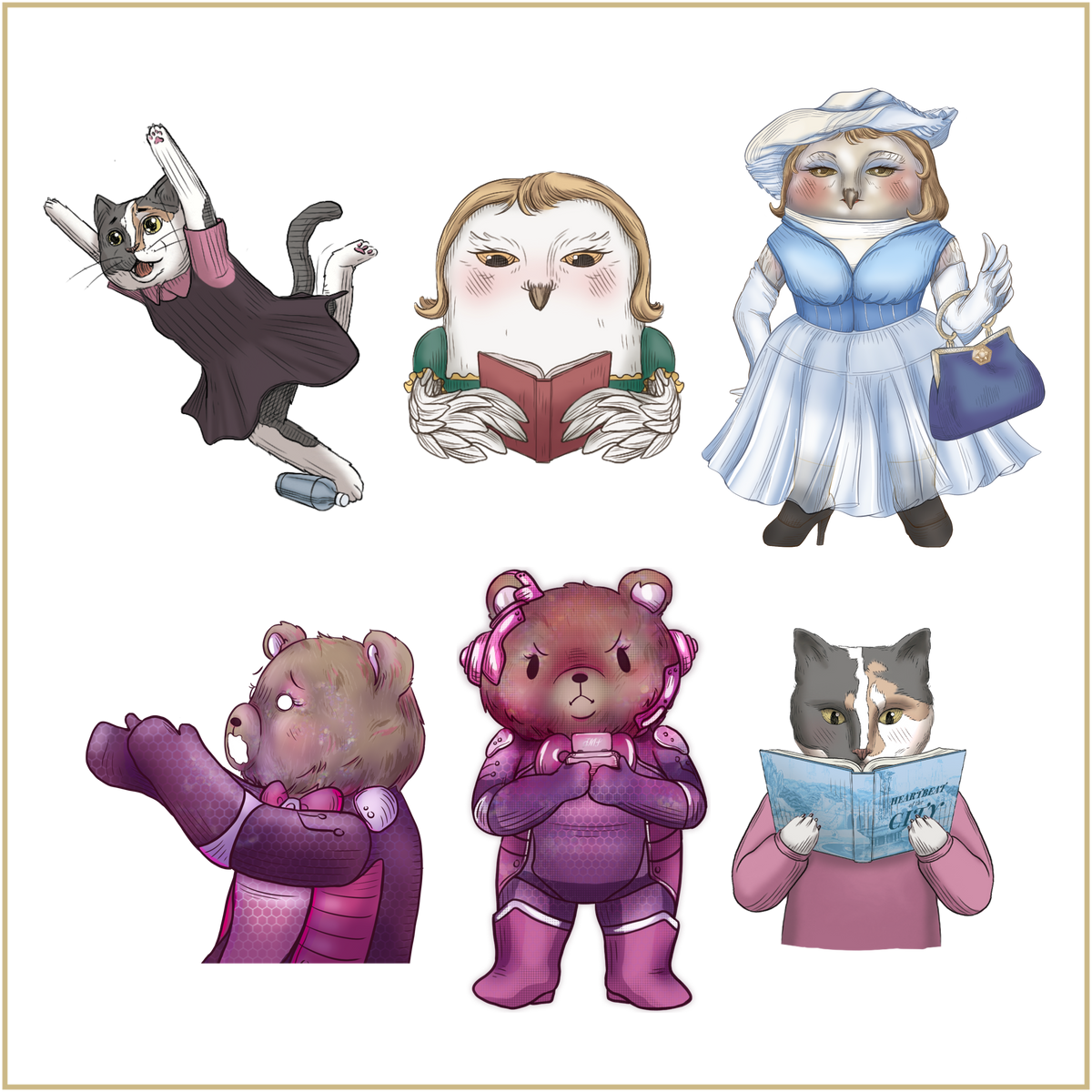 WhatsApp Sticker Pack 002 — Ferris Wheel Press